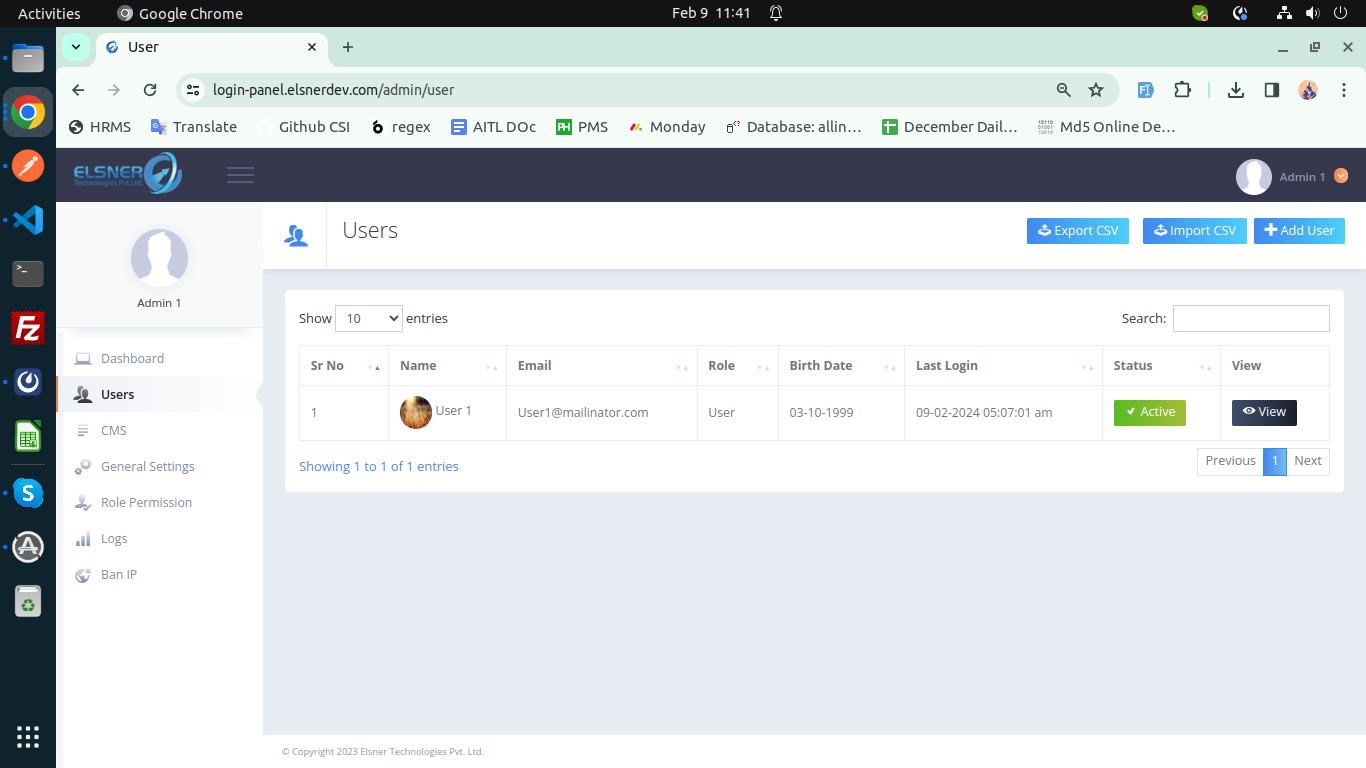 Login-Registration & User Management PHP Admin Panel by elsnertechnologies